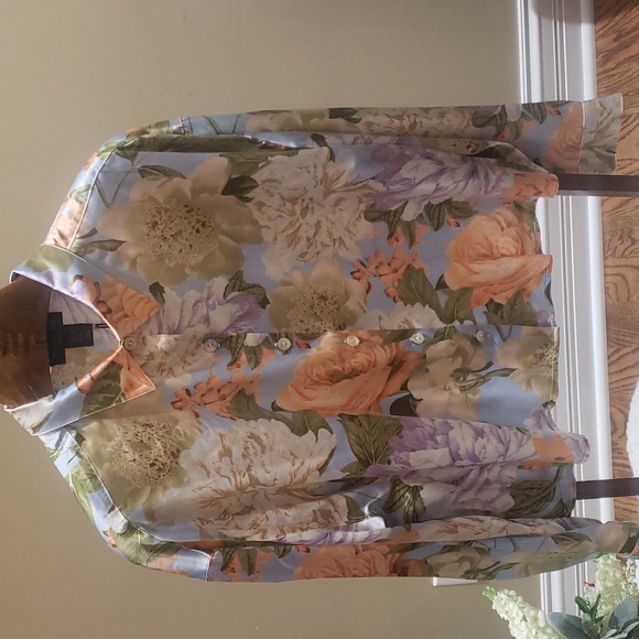 Rachel Zoe | Tops | Nwt Rachel Zoey Xl And Large Silk Blouse Multicolor ...